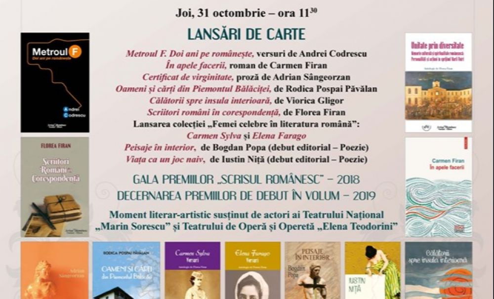 Colocviile Scrisul Românesc, la ediția a XIV-a. Lansări de carte ...